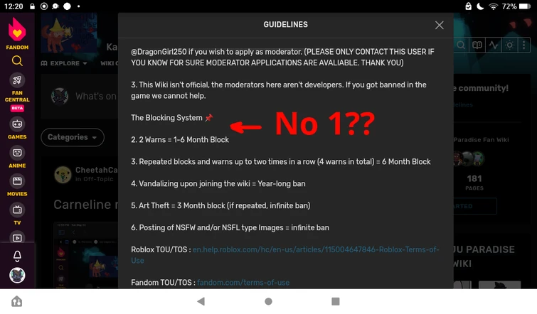 I think something is missing from guidelines | Fandom