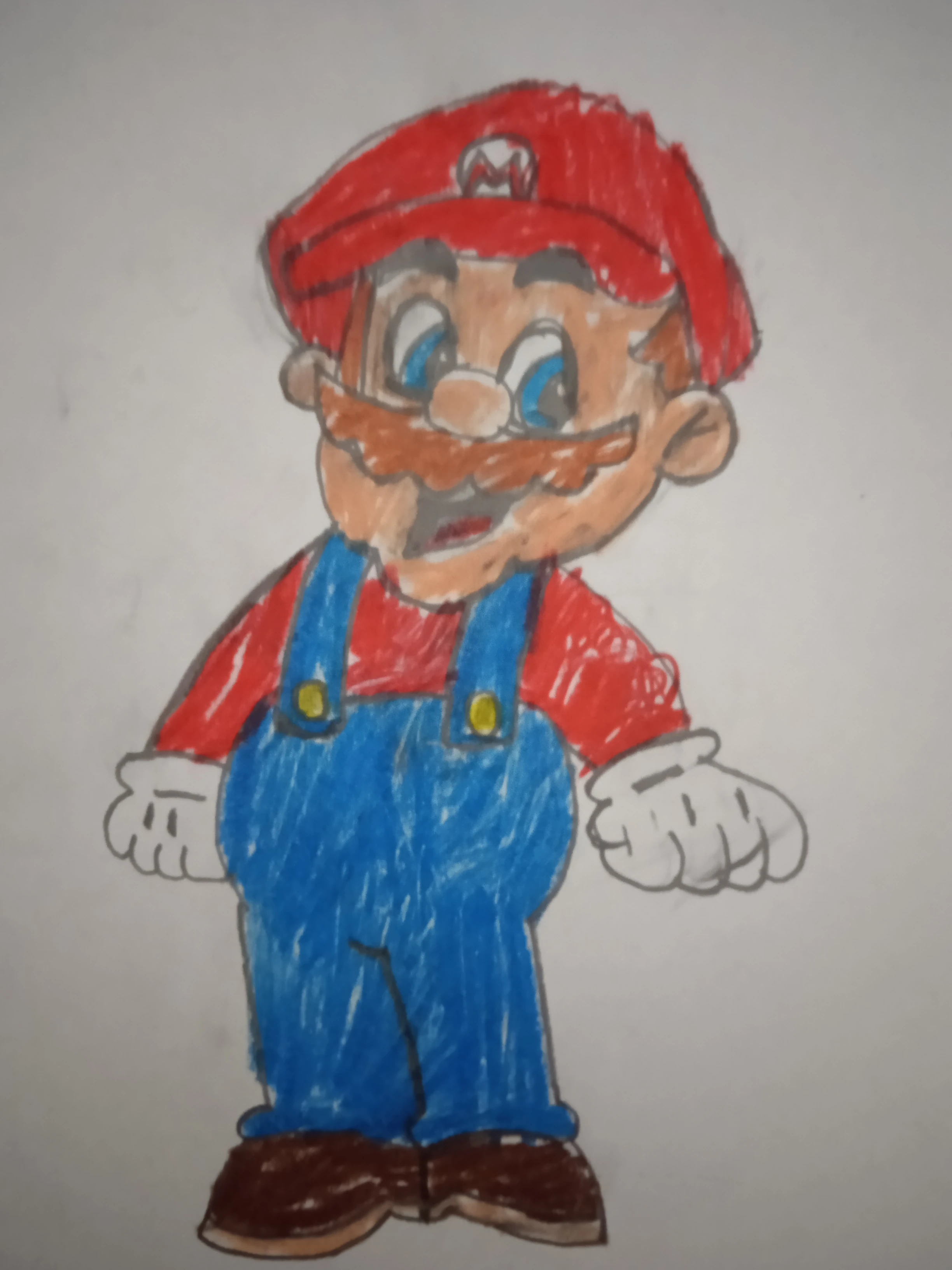 My drawing of Mario | Fandom