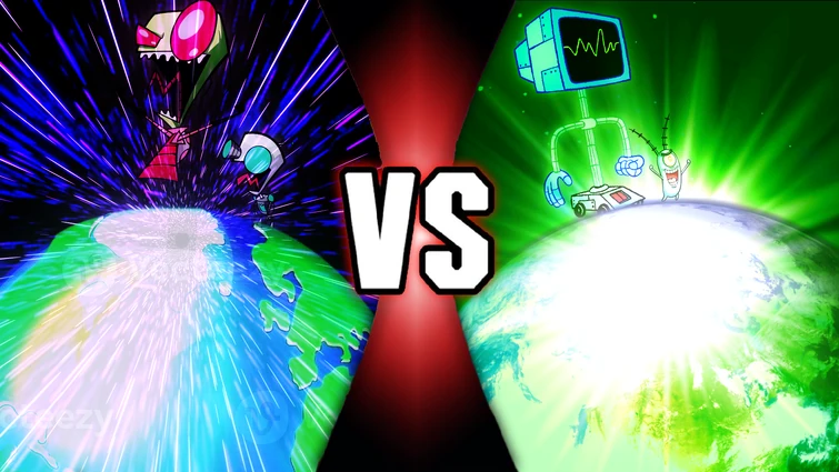 Zim VS Plankton (Invader ZIM VS SpongeBob SquarePants) | Fandom