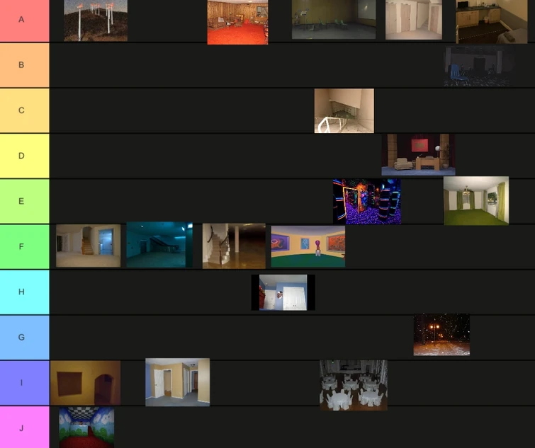 Liminal space tier list. | Fandom