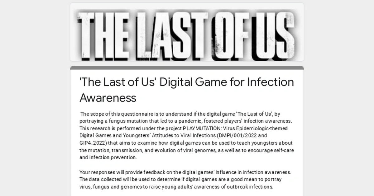 TLoU influence in infection awareness | Fandom