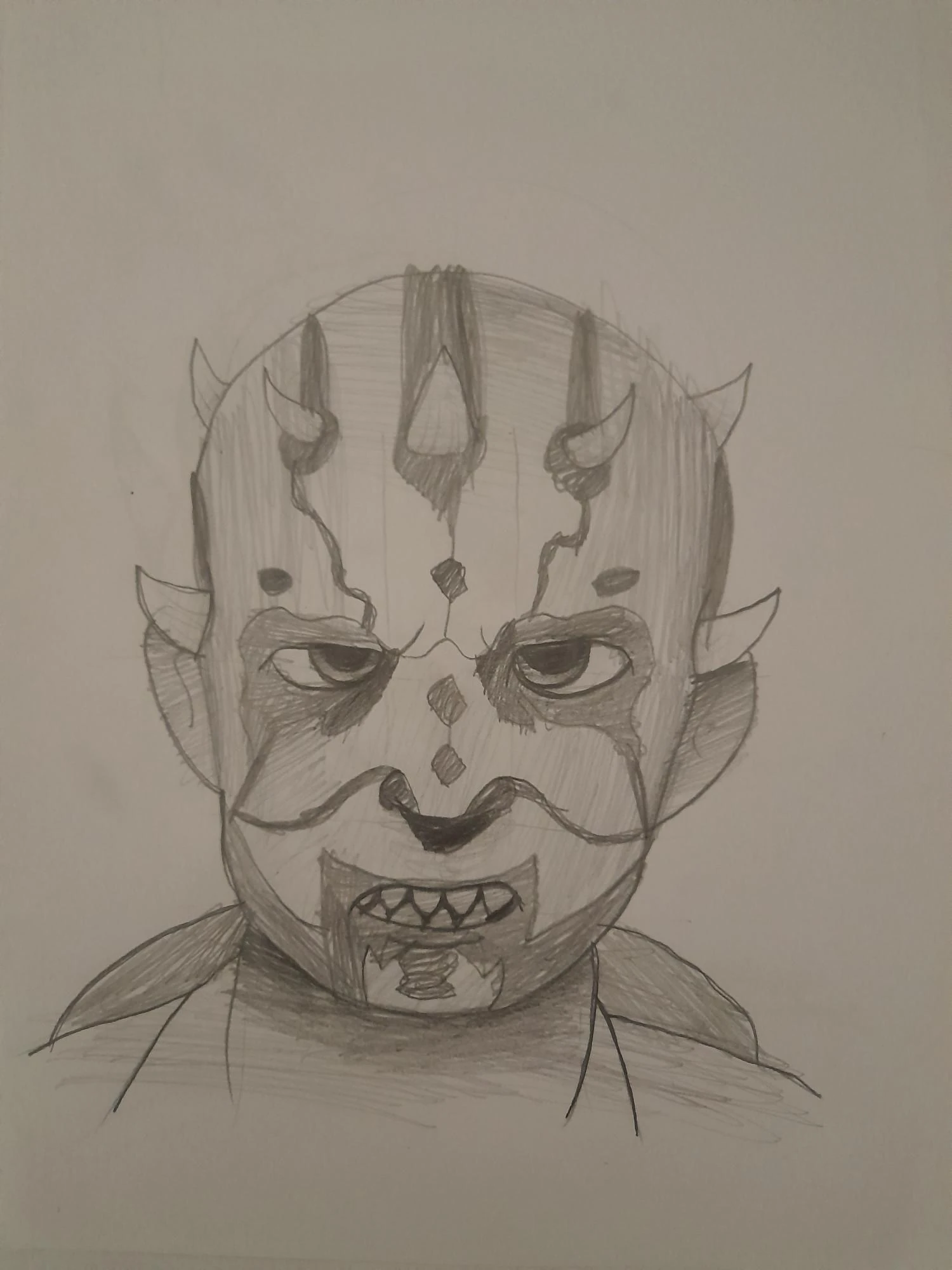 🎨 My sketch of Darth Maul | Fandom