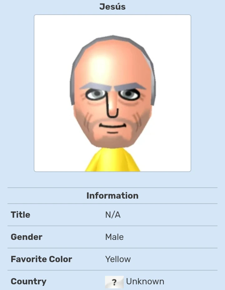 If the Miis were Pokémon Trainers: Jesús | Fandom