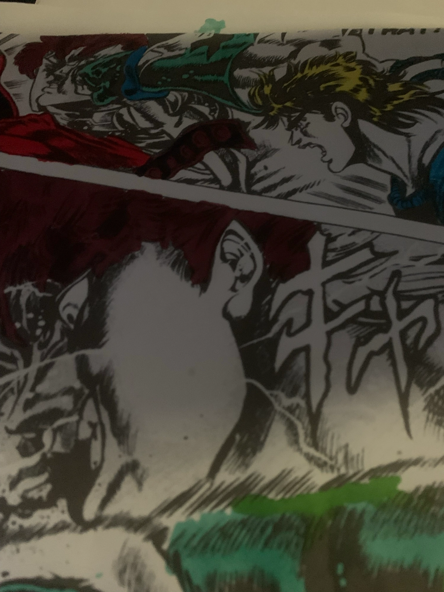 My failed attempt to color a panel of a JoJo fighting DIO | Fandom