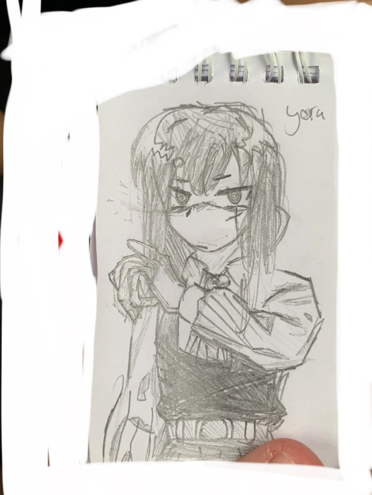 tried drawing one of favoirte csm characters that i found on my manga ...