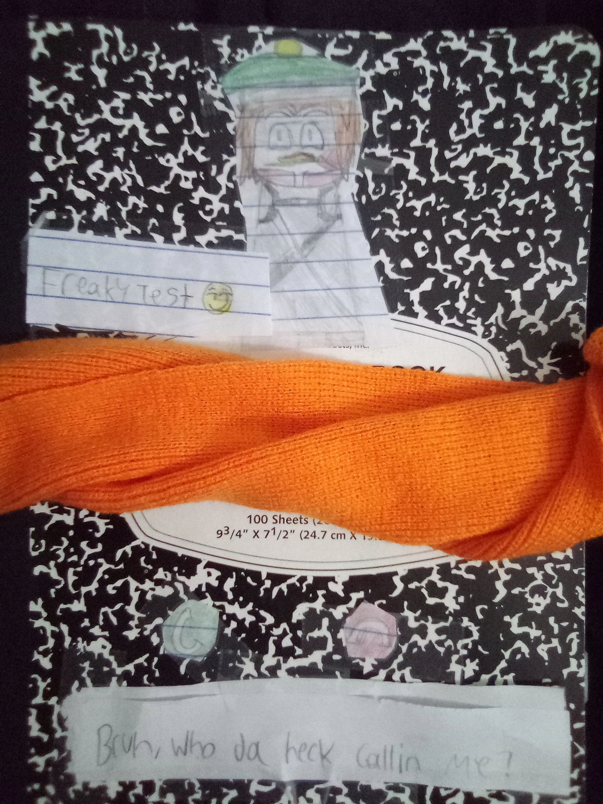 I decorated my math notebook(Fpe stuff on the back) I gotta make sure ...