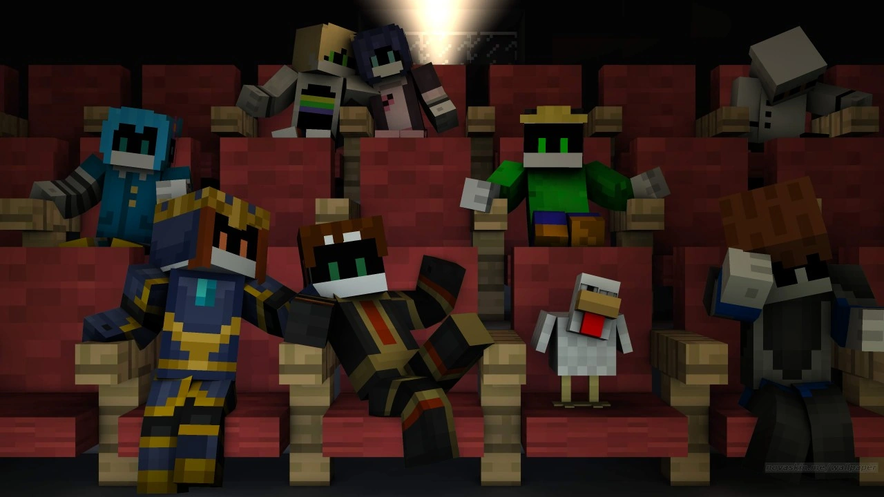 Drones in the movie theater (Minecraft). | Fandom