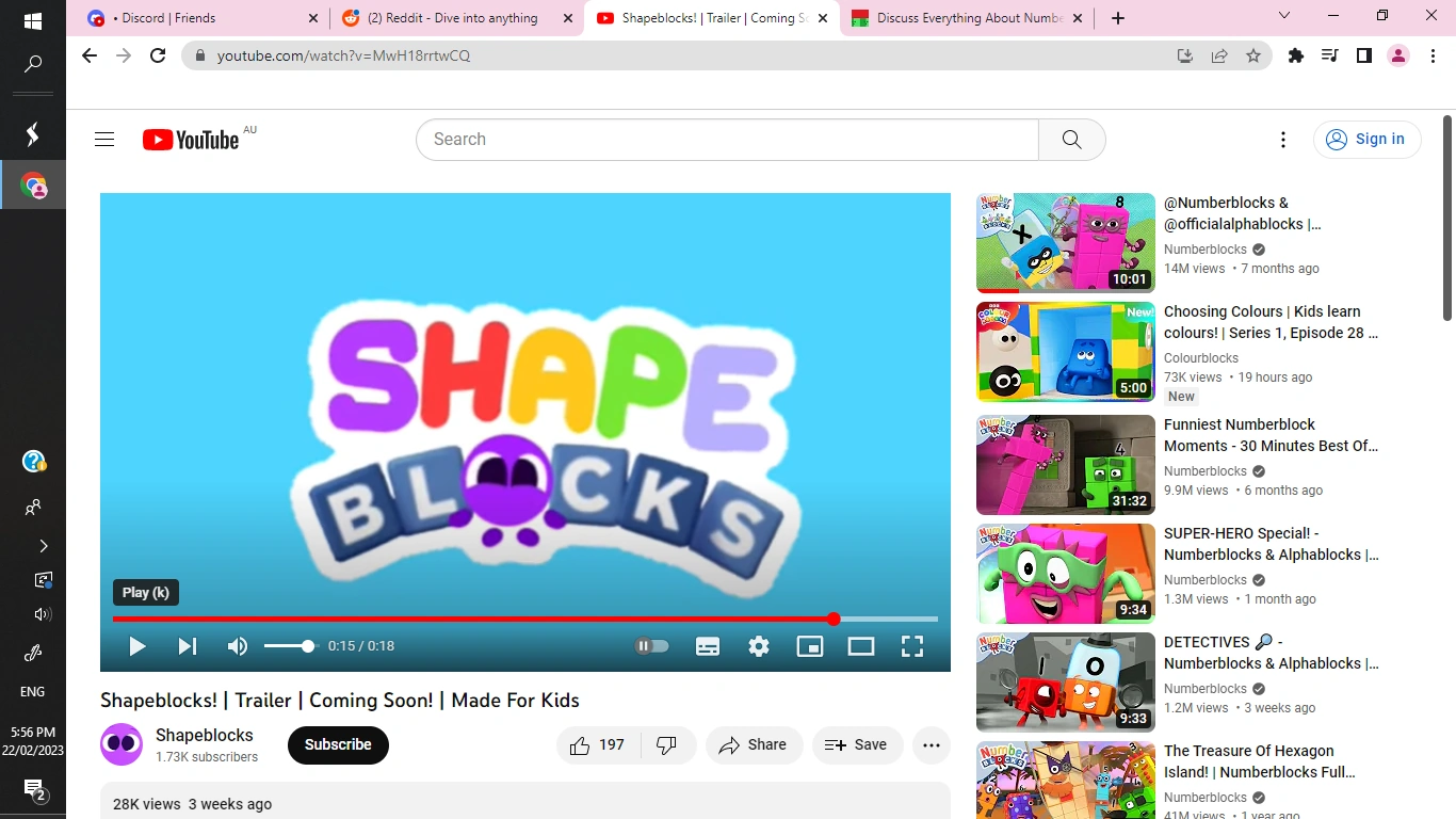 There's this channel that claims to be the official Shapeblocks, but is ...