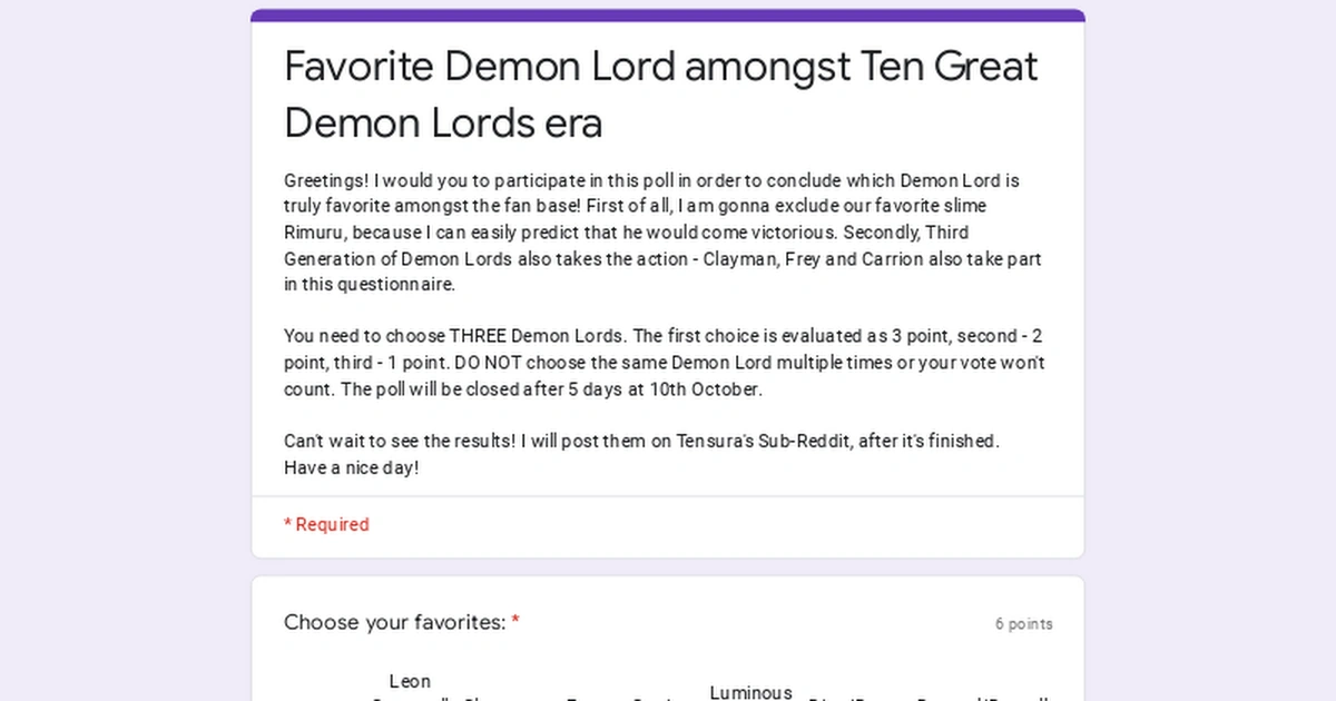 Favorite Demon Lords POLL | Fandom