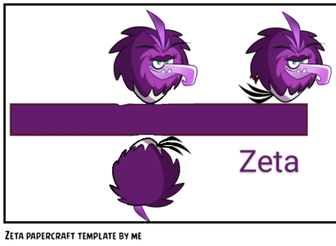 Zeta papercraft template by me | Fandom