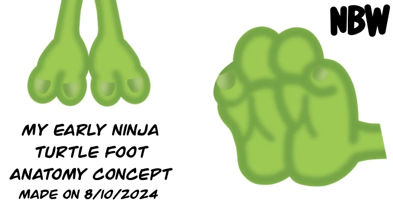 MY EARLY NINJA TURTLE FOOT ANATOMY CONCEPT ARTWORK | Fandom