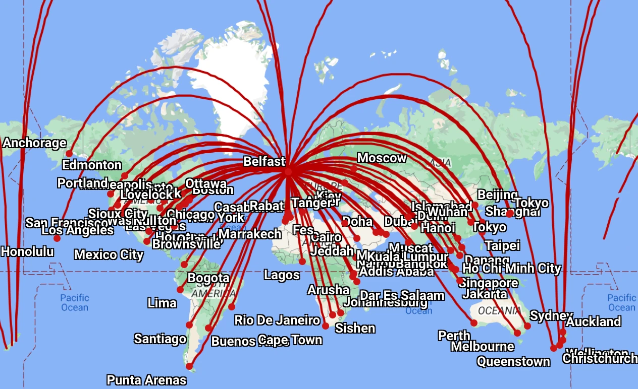 I updated my flight map again | Fandom