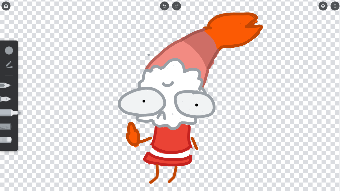 I found this goofy ahh shrimp in my Google Canvas | Fandom