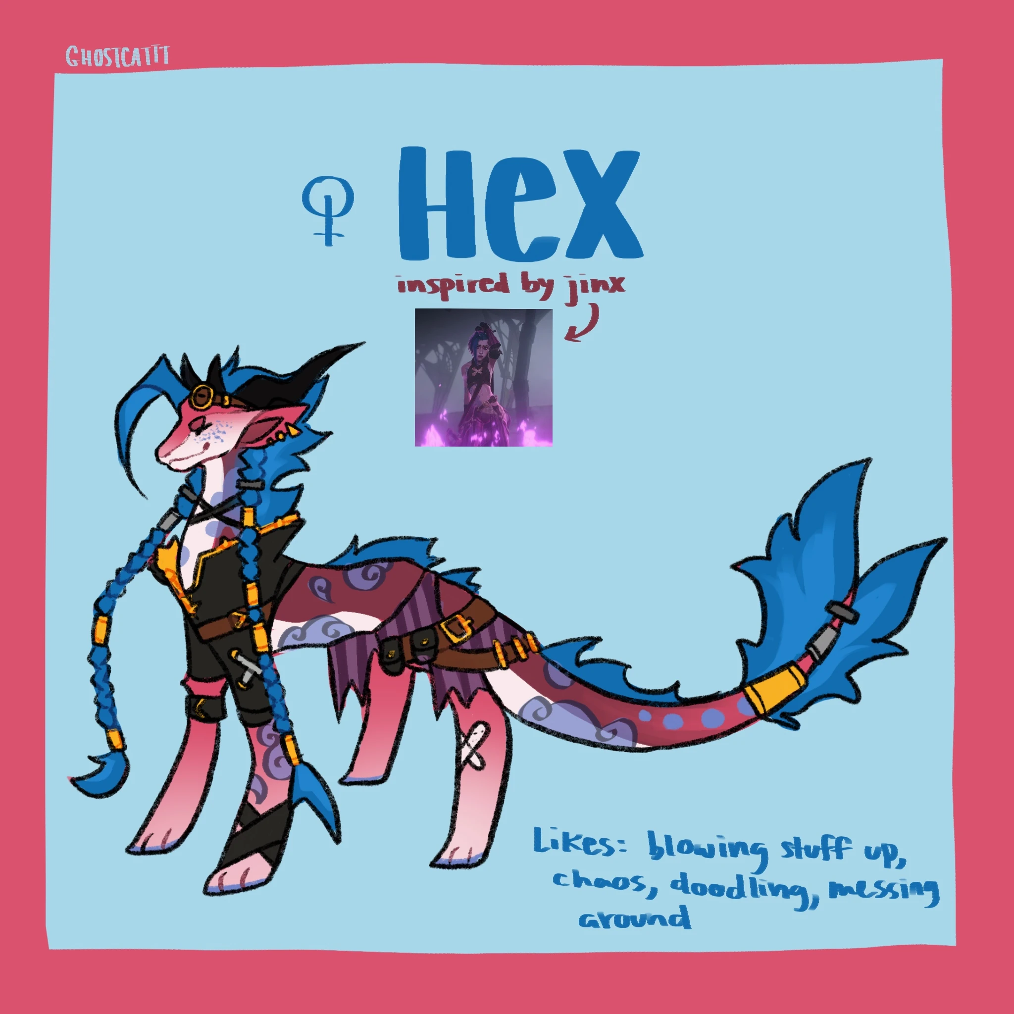 HERES MY JINX INSPIRED OC BECAUSE I HATE ARCANE | Fandom
