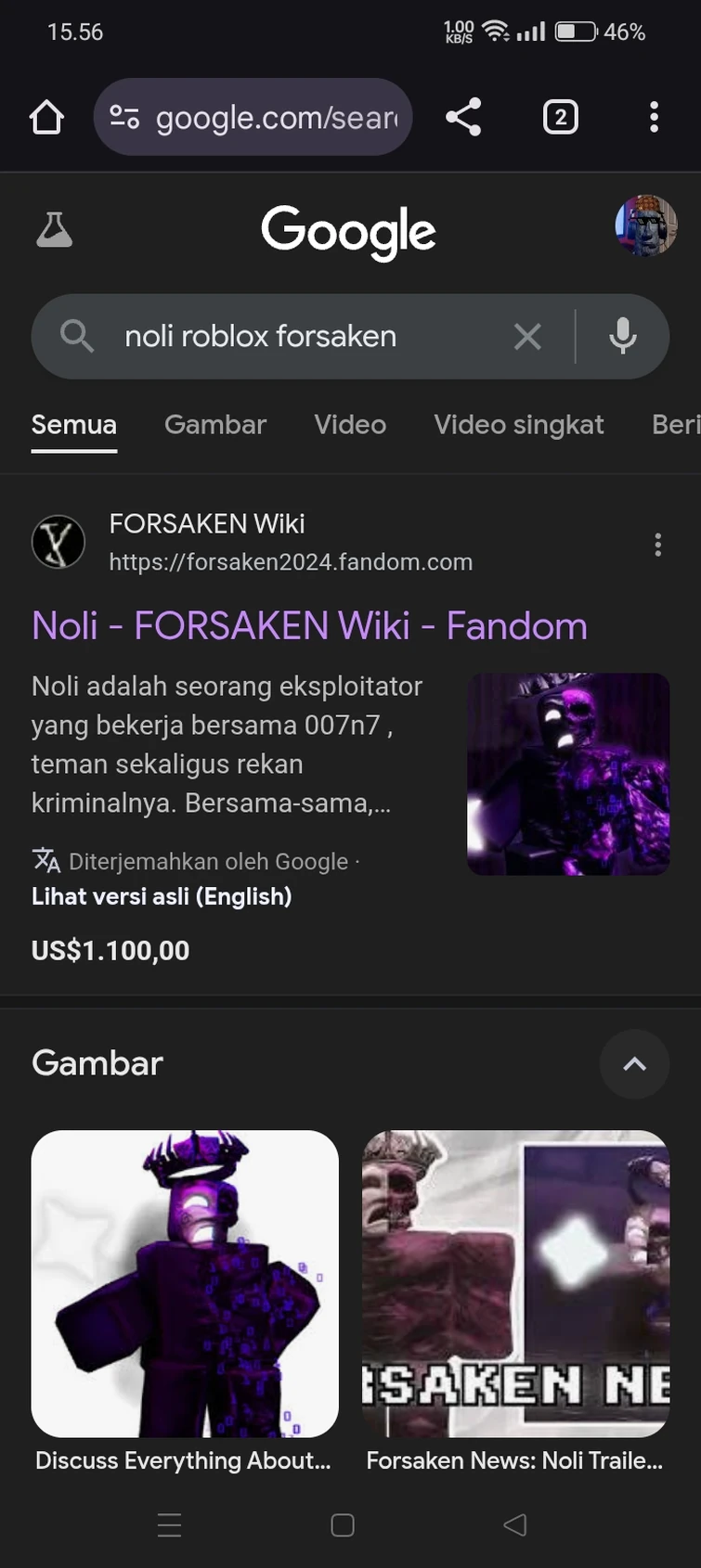 Google Translate flawed system often mistaking Forsaken in-game price as real USD Price bruh ...