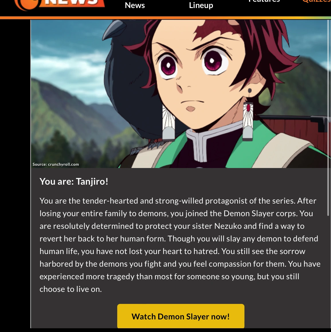 I took a demon slayer quiz is this accurate? | Fandom
