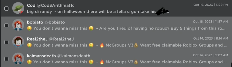 roblox messages are wild | Fandom