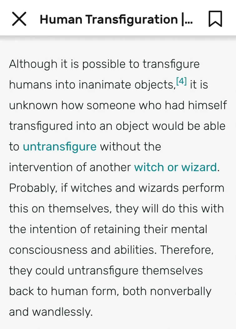 Human to Object Transfiguration | Fandom