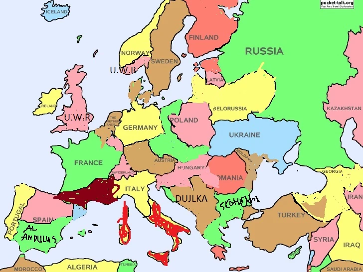 Cursed Europe map i made | Fandom