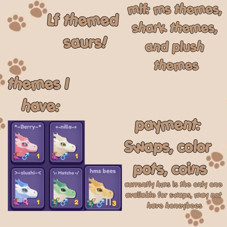 lf themed saurs | Fandom