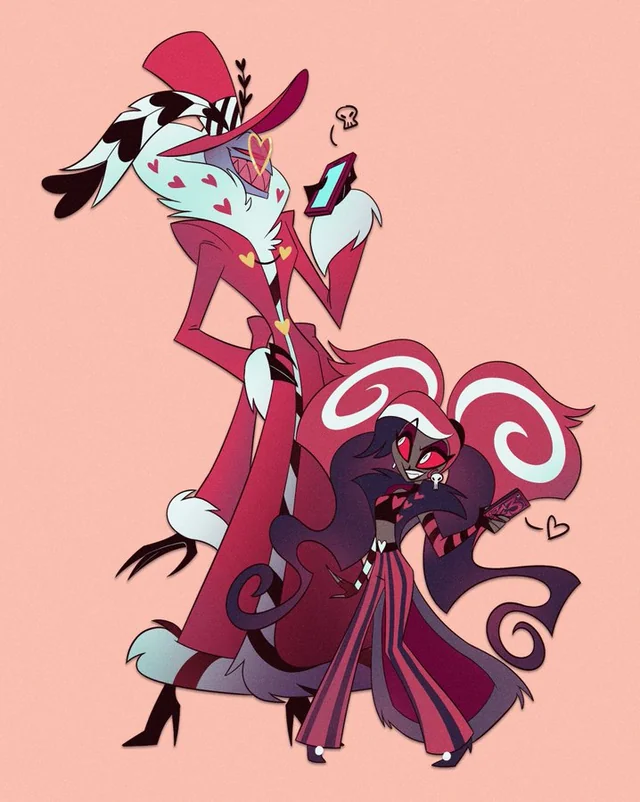 I propose that Velvette and Valentino from HH (Hazbin Hotel) are near ...