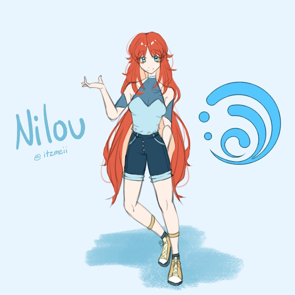 casual nilou fanart | Fandom