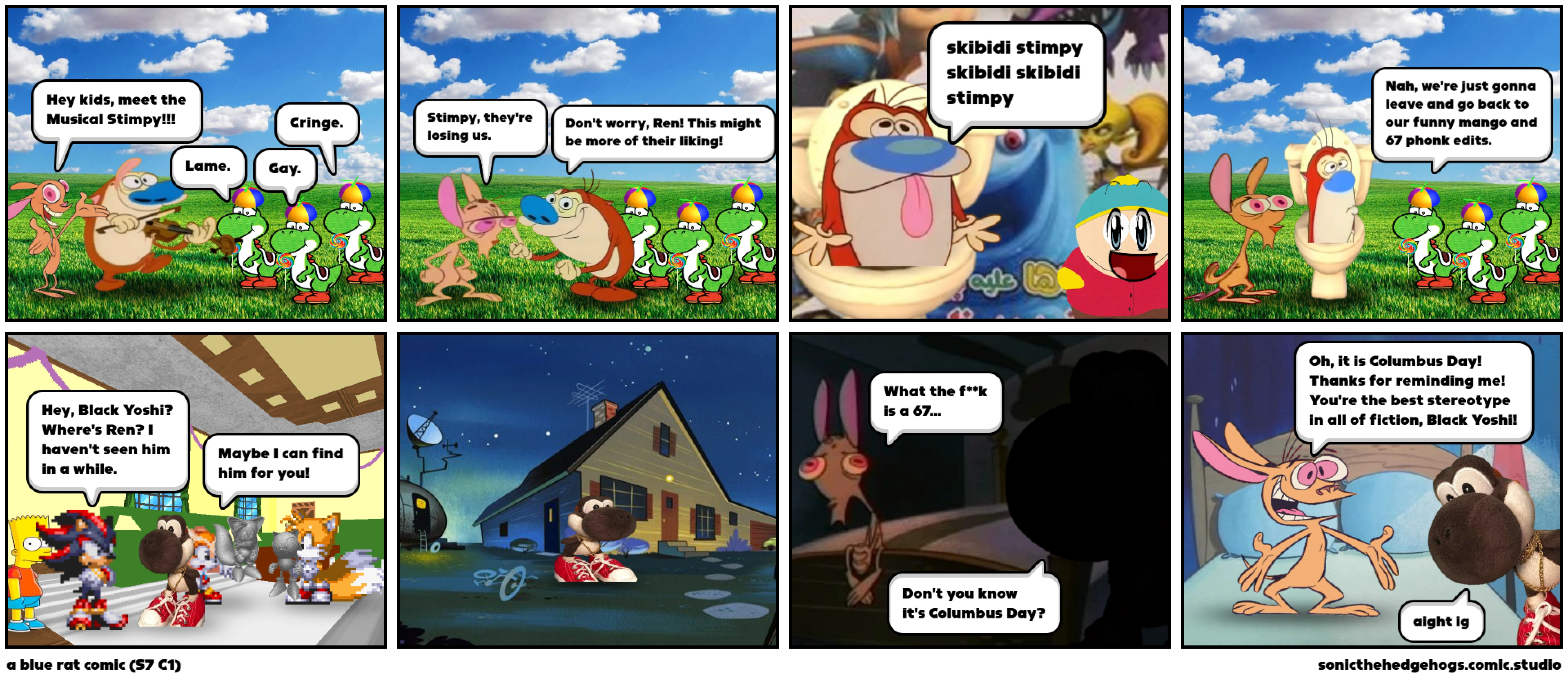 a blue rat comic #131: Columbus Day | Fandom