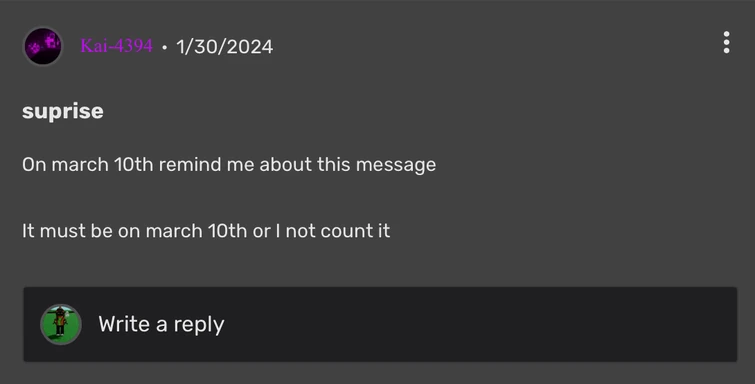 Friendly reminder that it is March 10th | Fandom