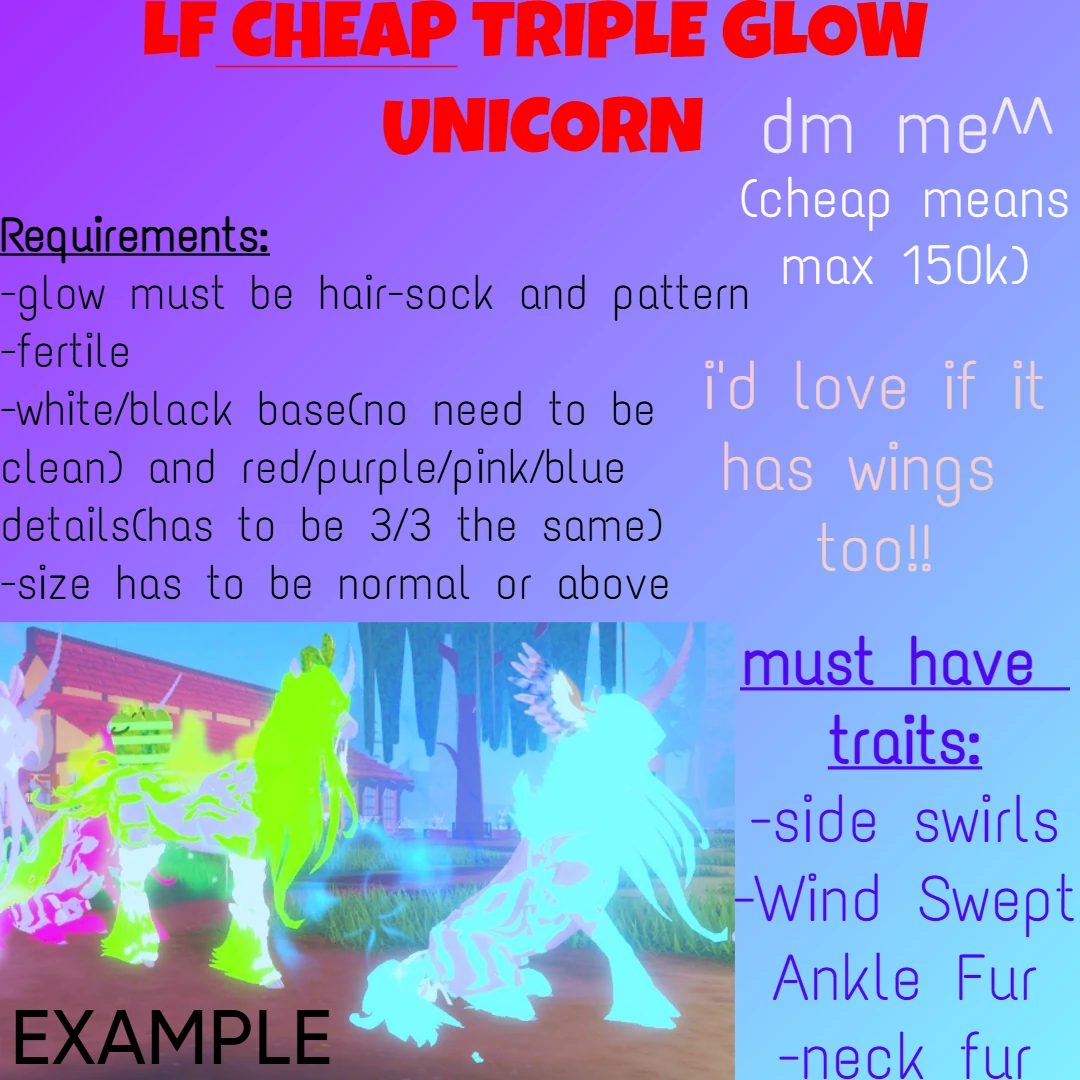 LF cheap Triple glow unicorn^^! | Fandom