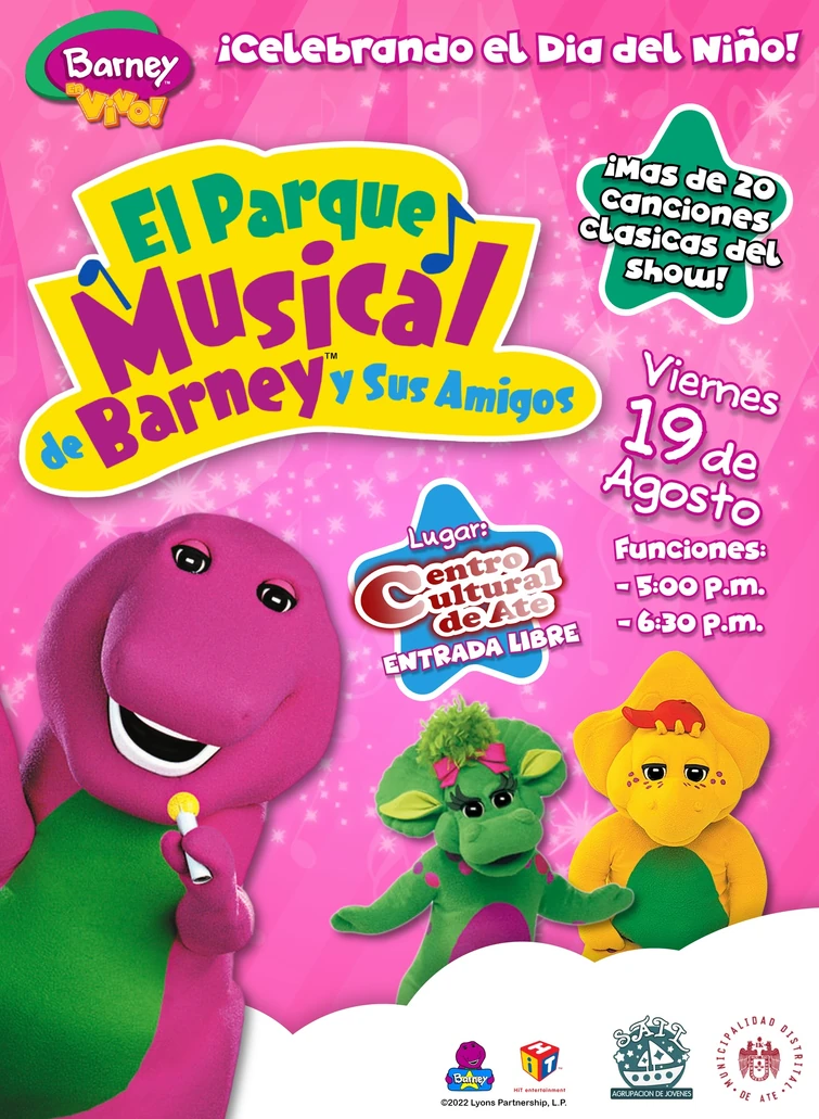 El Parque Musical de Barney y sus Amigos (2022) at the Cultural Center ...