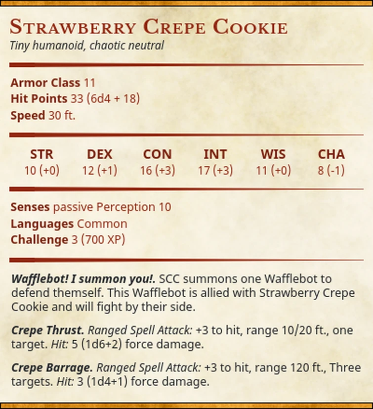 all of my DnD statblocks (+2 new ones) | Fandom