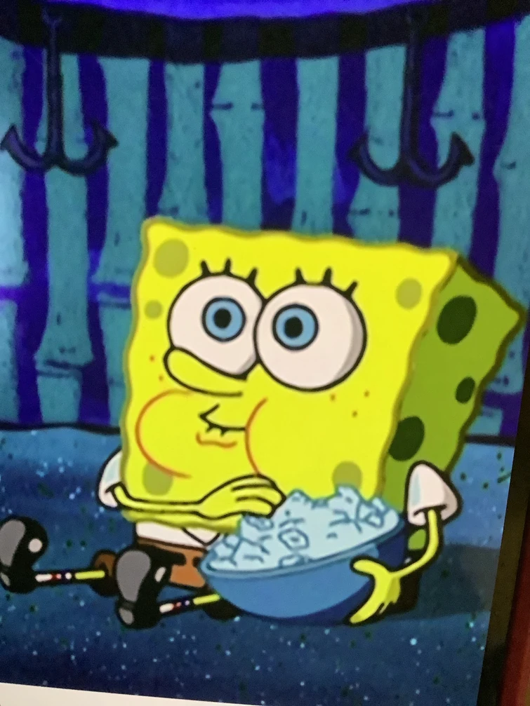 SpongeBob eating popcorn | Fandom