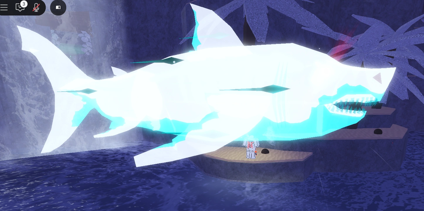 Sparkling shiny negative phantom megalodon, and sparkling shiny lunar ...
