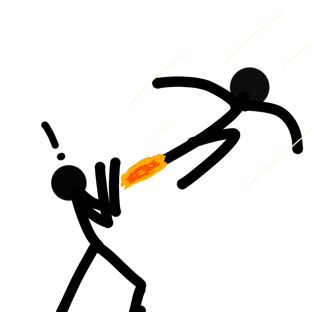 My first stickman-fighting scenario drawing. | Fandom