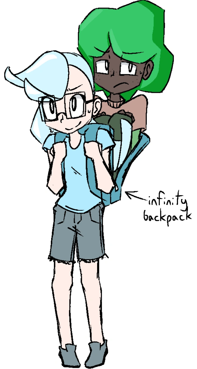 comically spacious backpacks where you can fit a refrigerator, a tv ...