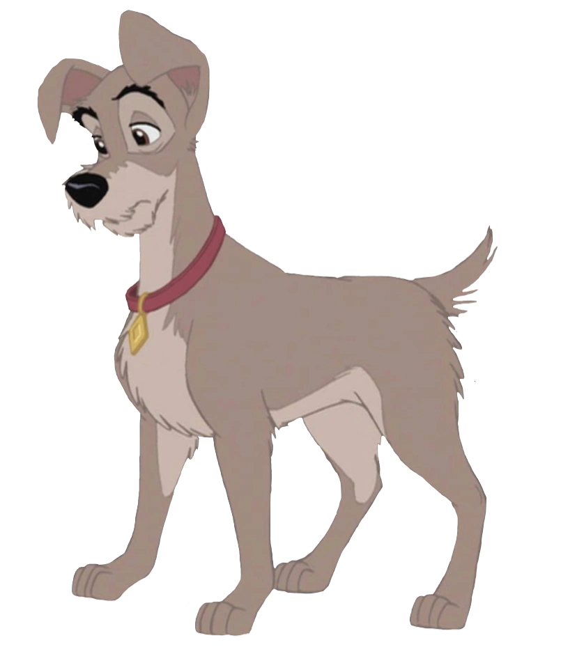 An Brownish-Gray-Mutt Tramp | The 2D-Cartoon-Animated Wiki | Fandom