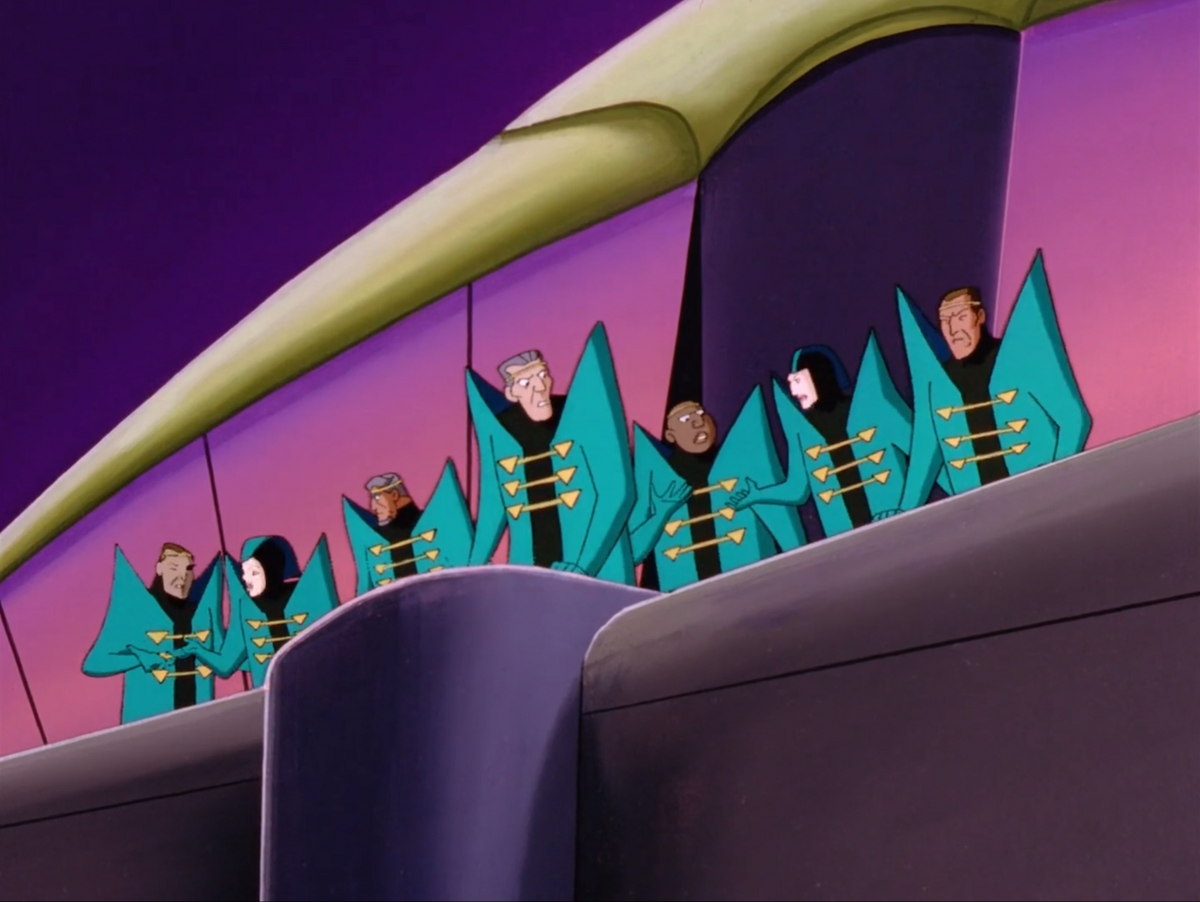 Kryptonian Science Council Dc Animated Universe The 2d Cartoon