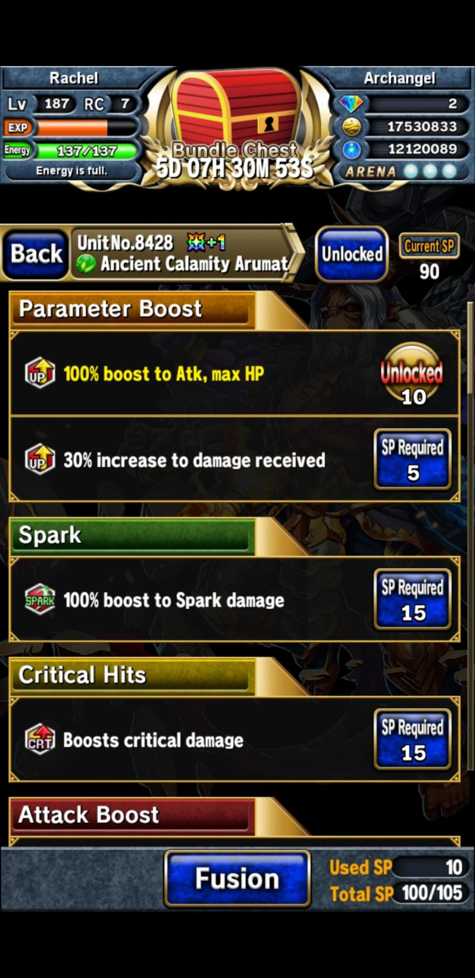 Help me set up SP Build for Ancient Calamity Arumat please ⁰x⁰ | Fandom