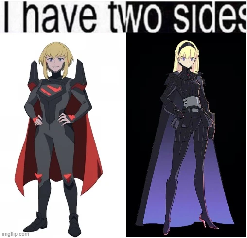 An funny meme about Am from Star Wars: Visions & Kara-El/Supergirl from ...