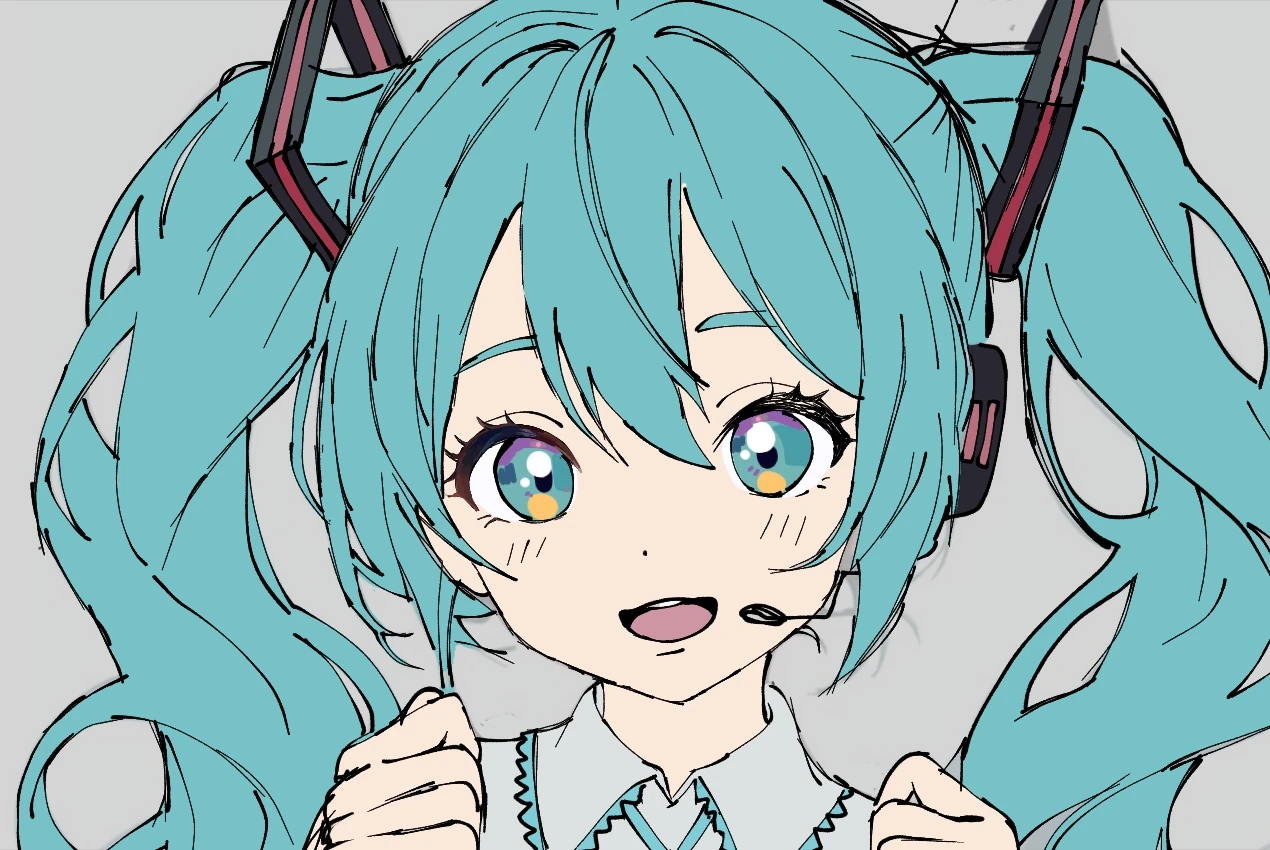 Working on Miku art!!~ | Fandom