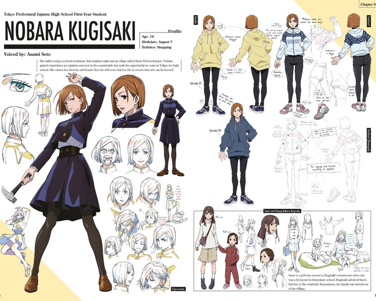 Have Some Jjk Character Design Sheets 3 Except I Merged A Few Pages Together Fandom
