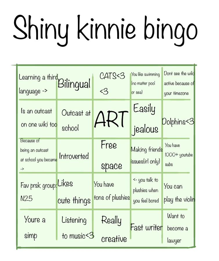 kinnie bingo of myself | Fandom