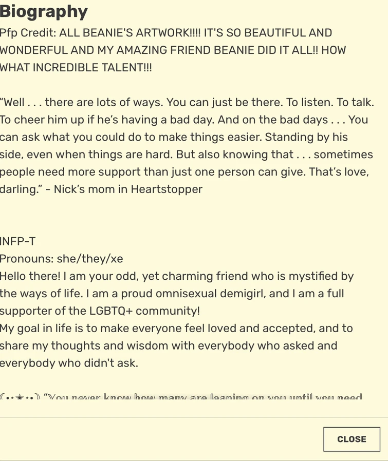 A trick to see someone’s full bio | Fandom