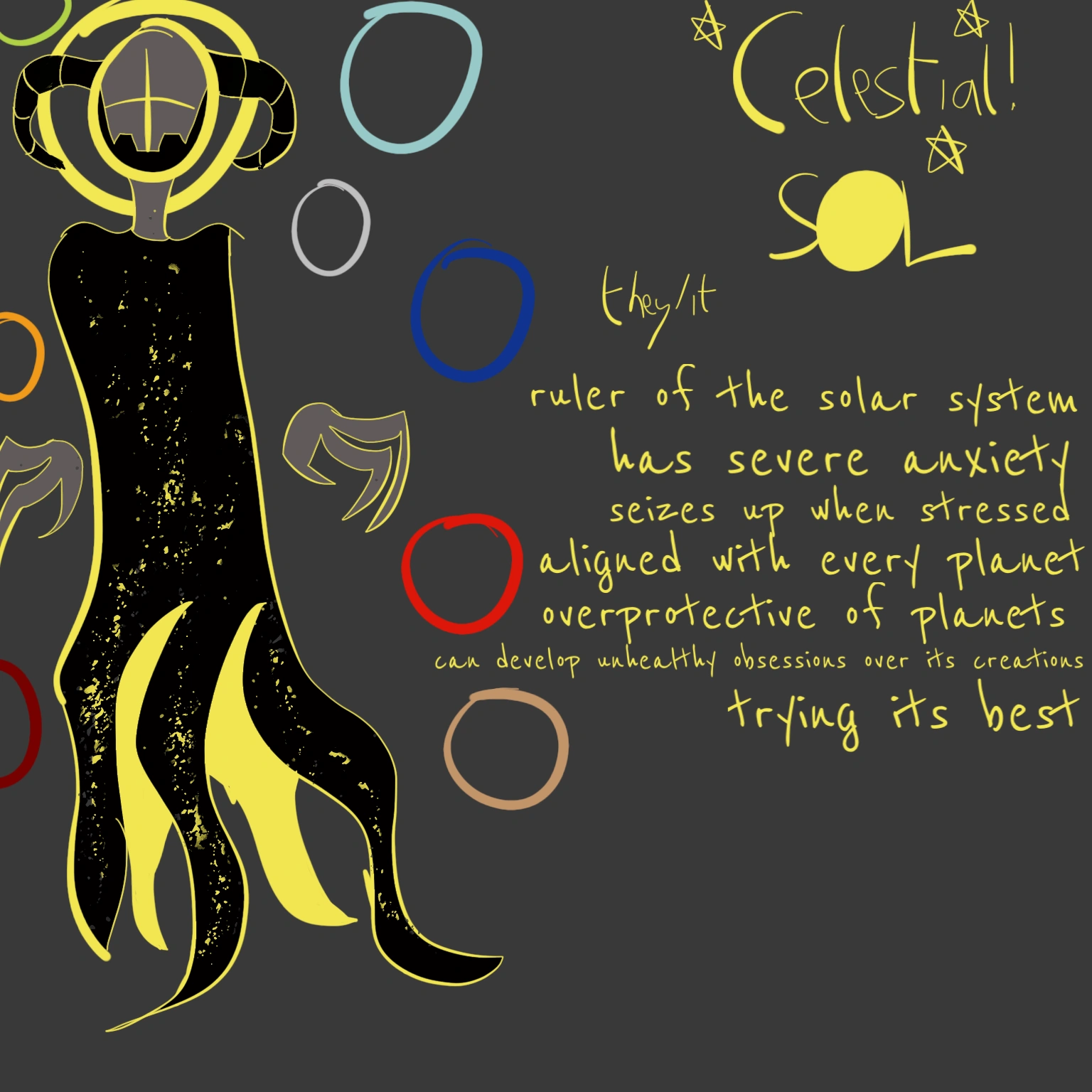 [saturated AND contrasting colours + themes of obsession] New Celestial ...