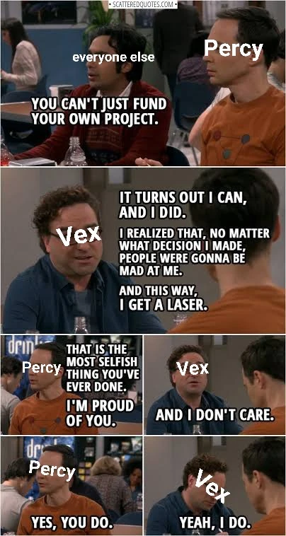 Percy and Vex described in one image | Fandom