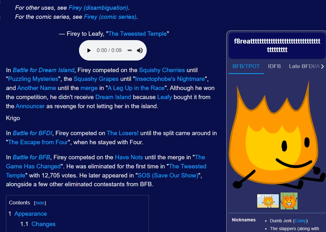 ah yes my favorite bfdi character | Fandom