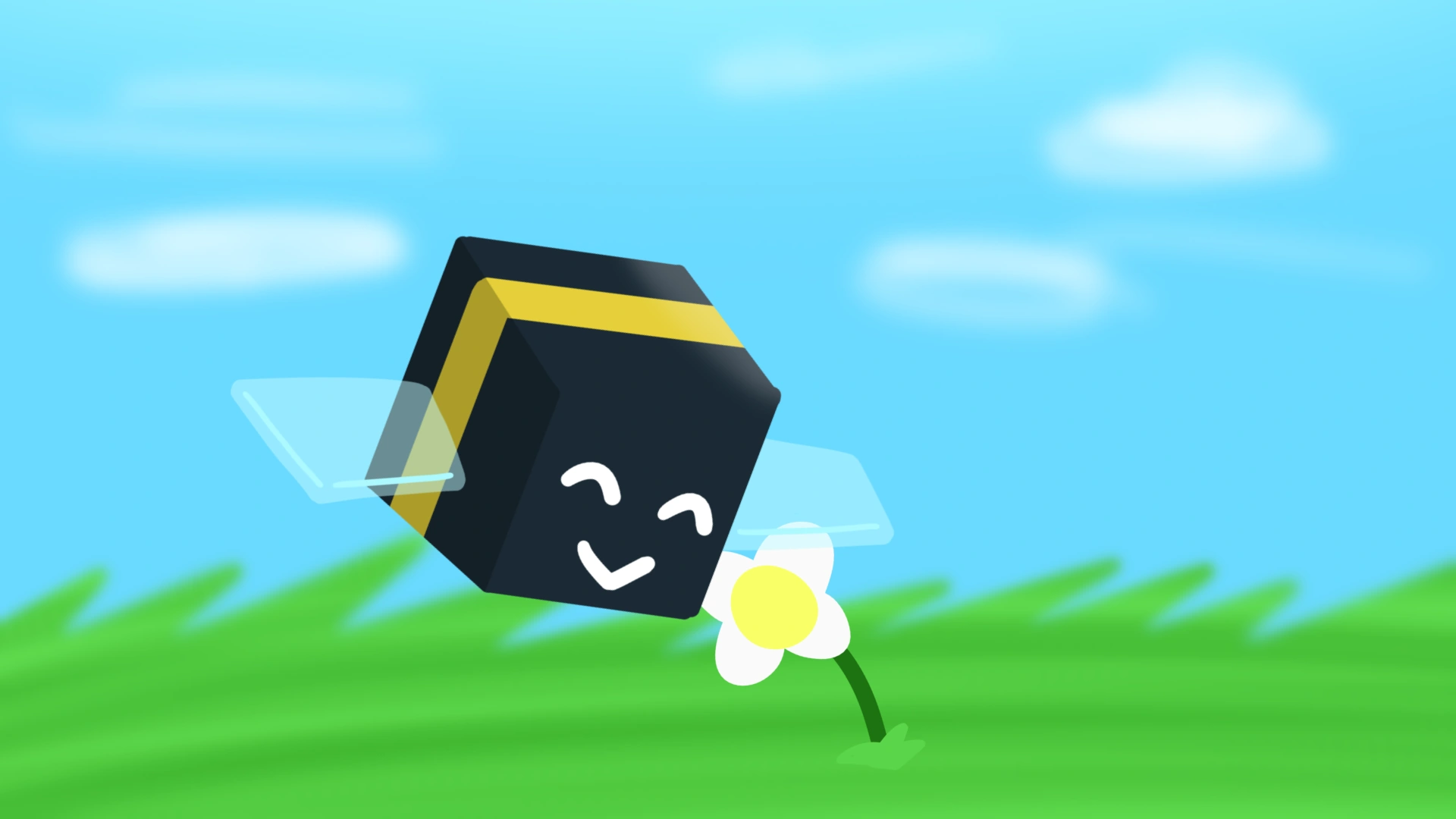 Basic bee pollinating a flower :3 | Fandom