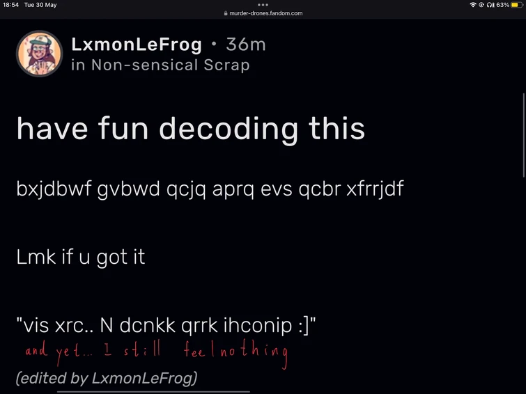 have fun decoding this | Fandom