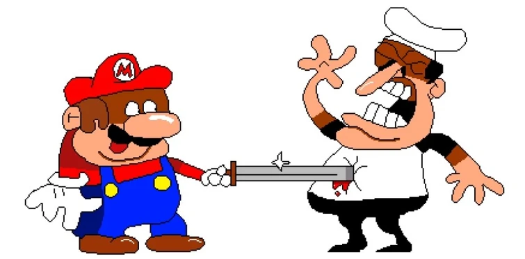 Look guys look at this funny sprite I made (who is that red guy ...