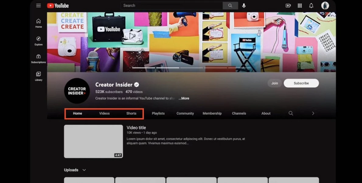 YouTube seems to be bringing a new channel layout UI to desktop | Fandom